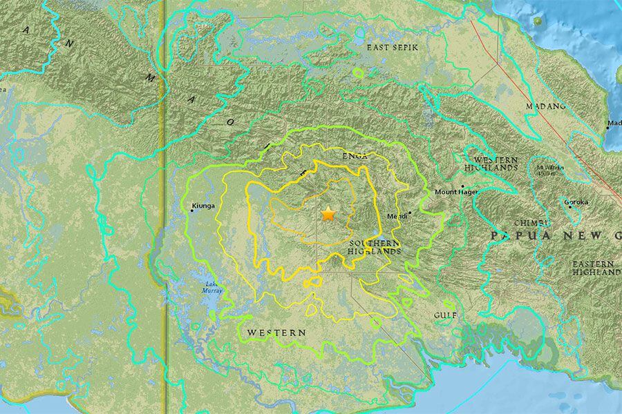 Sismo de magnitud 7,5 sacudió Papúa Nueva Guinea - La Tercera