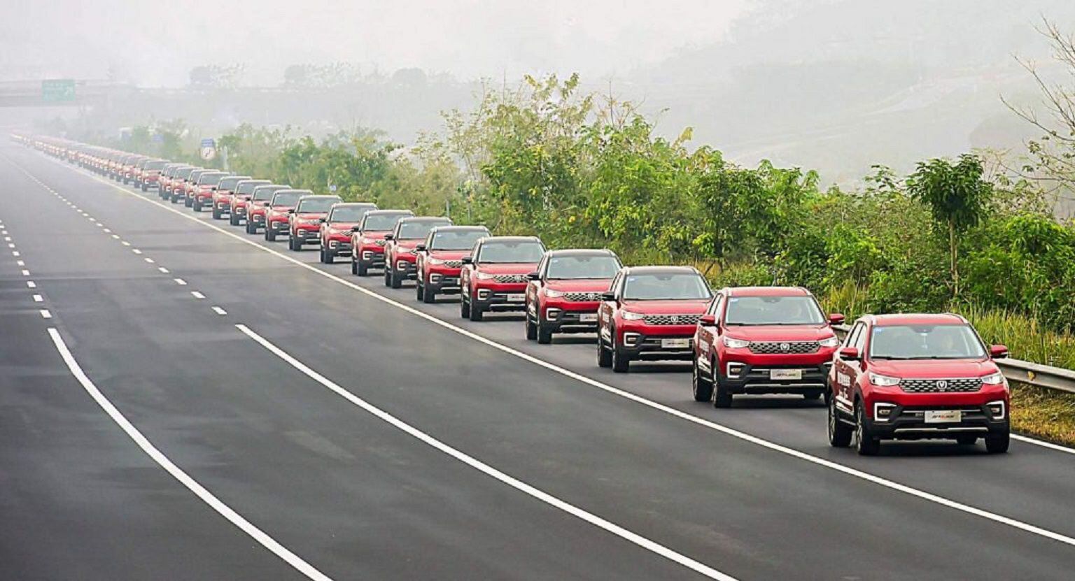 Changan logra Récord Guiness de vehículos autónomos - La Tercera