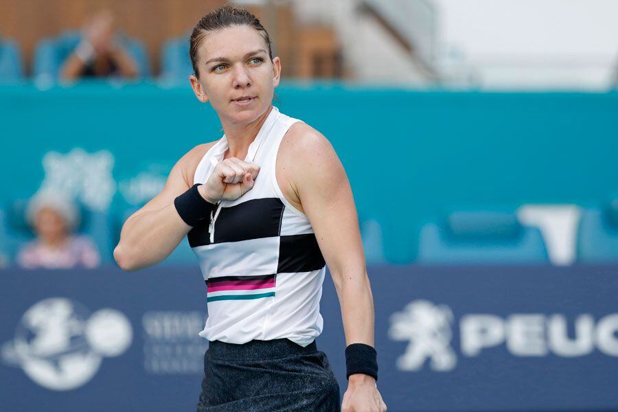 Halep vence a Quiang Wang y alcanza las semifinales en Miami - La Tercera