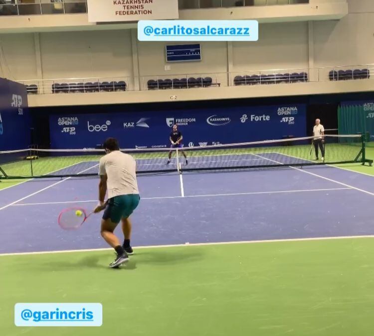 Pensando en su duelo del miércoles ante Djokovic: Christian Garin ...