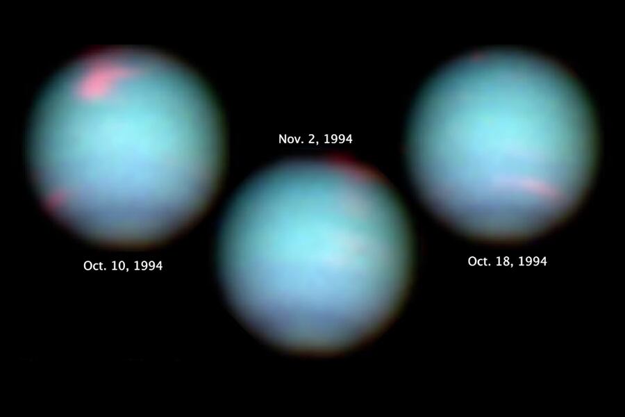 NASA revela imágenes de la disminución de una gran tormenta de Neptuno ...