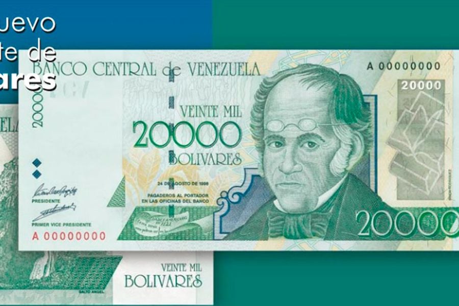 Venezuela emitirá billete que supera 200 veces al actual de mayor ...