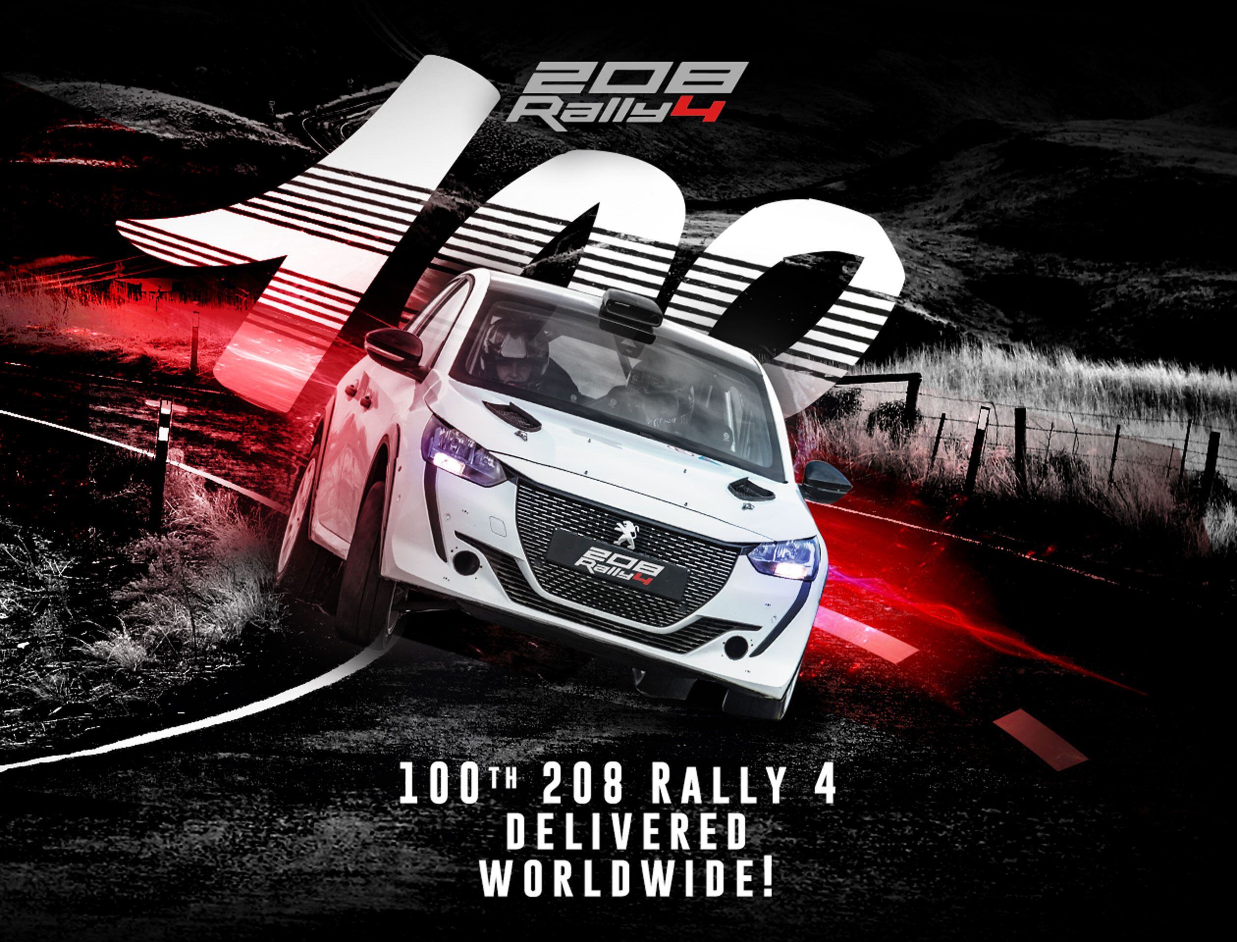 Peugeot Sport celebra las 100 primeras entregas del Peugeot 208 Rally 4 ...