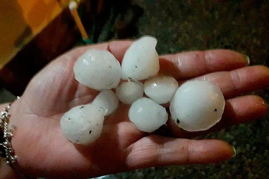 Granizos "gigantes" sorprenden a habitantes de Región de O'Higgins - La ...