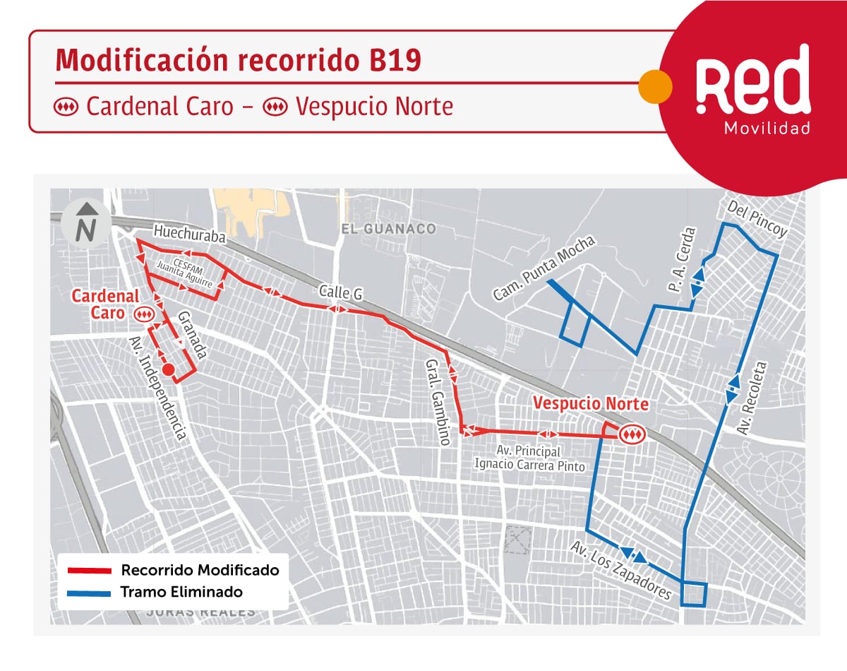 Cuáles son los cambios de recorridos de buses - La Tercera