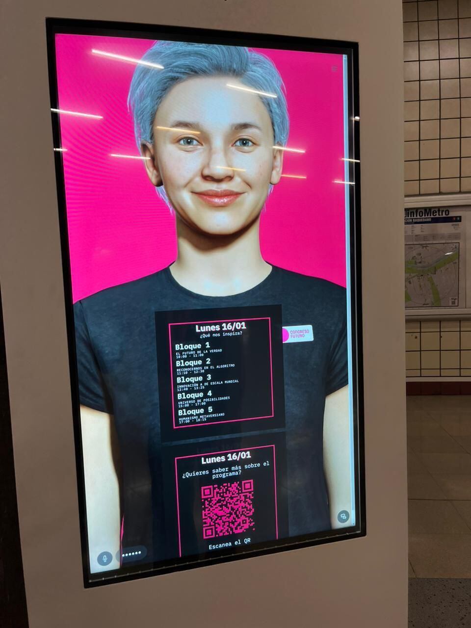 Asistente digital animado e hiperrealista orientó y respondió las ...