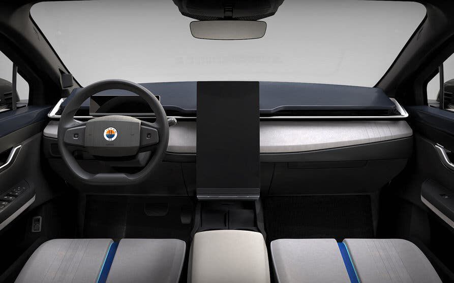 Así de fascinante es la pantalla giratoria del Fisker Ocean - La Tercera