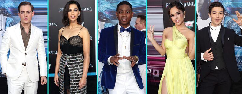 El nostálgico reencuentro de los 'Power Rangers' originales en premiere ...