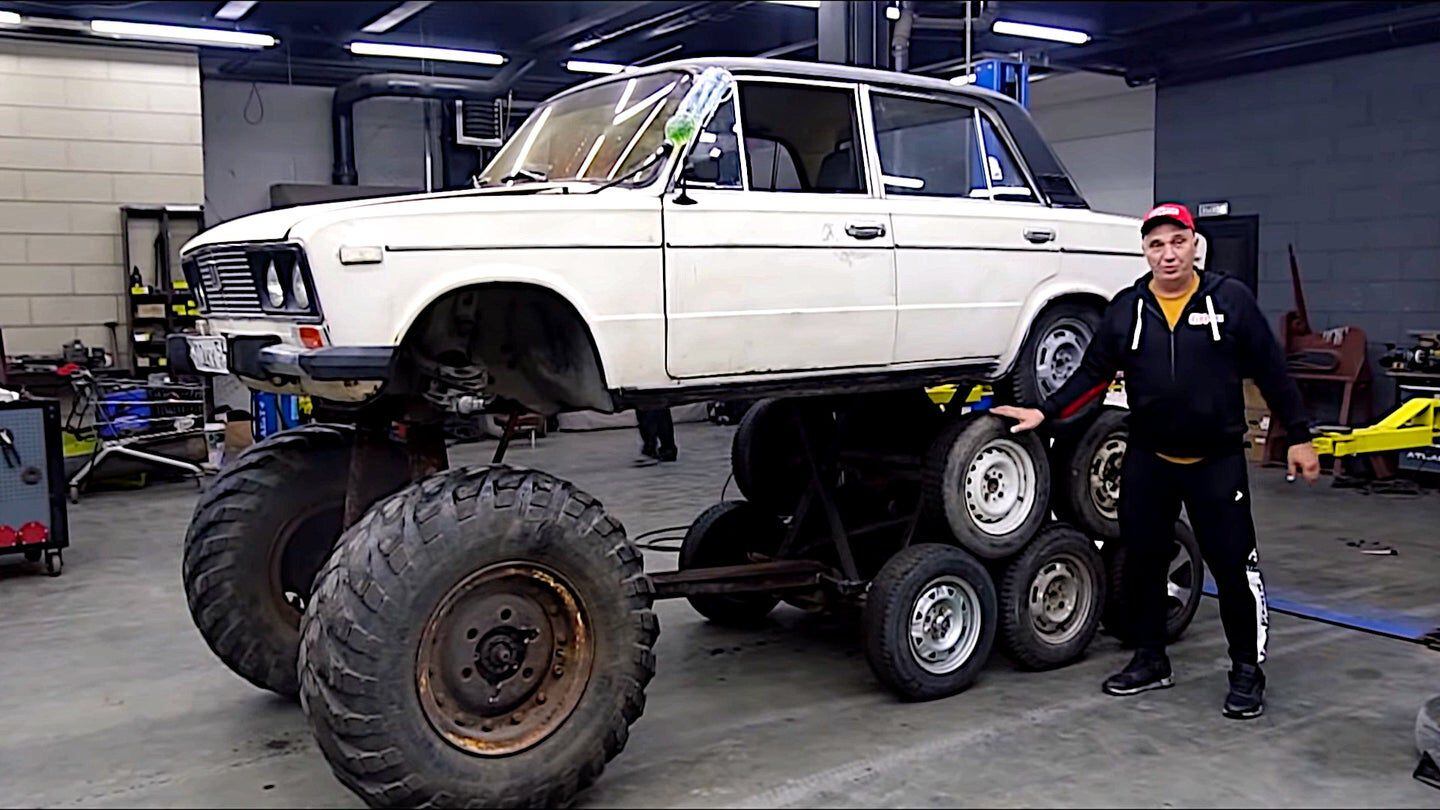 ¿Crees que tienes ideas locas? Mira a estos rusos que crearon un Lada ...