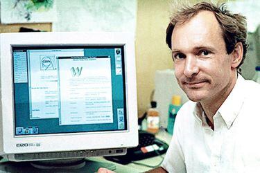 Tim Berners-Lee, el creador de la World Wide Web en 1991 - La Tercera