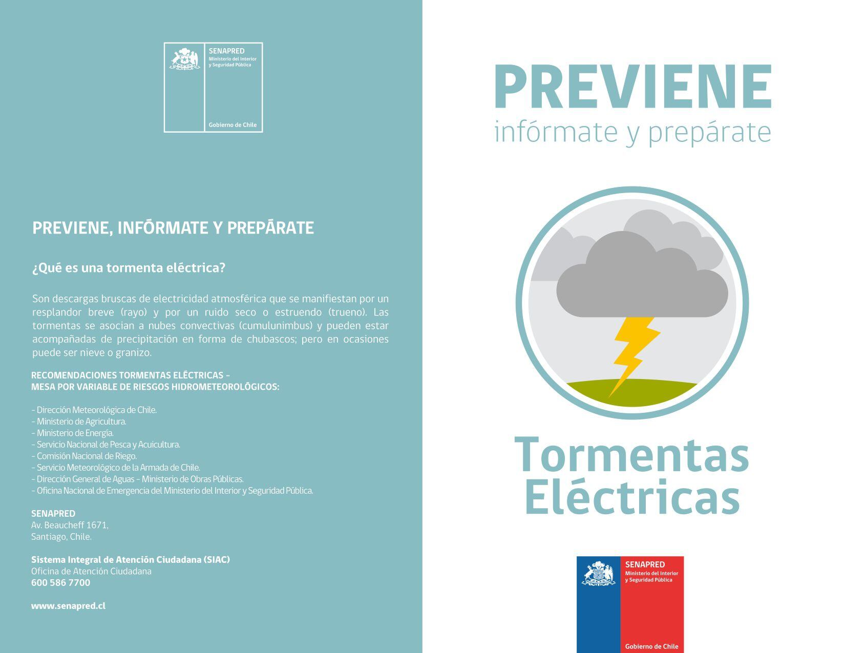 Conoce las recomendaciones ante tormentas eléctricas - La Tercera